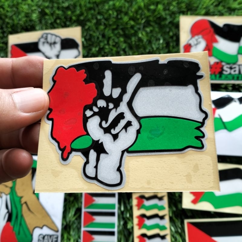 Jual sticker bendera Palestina sticker cutting | Shopee Indonesia