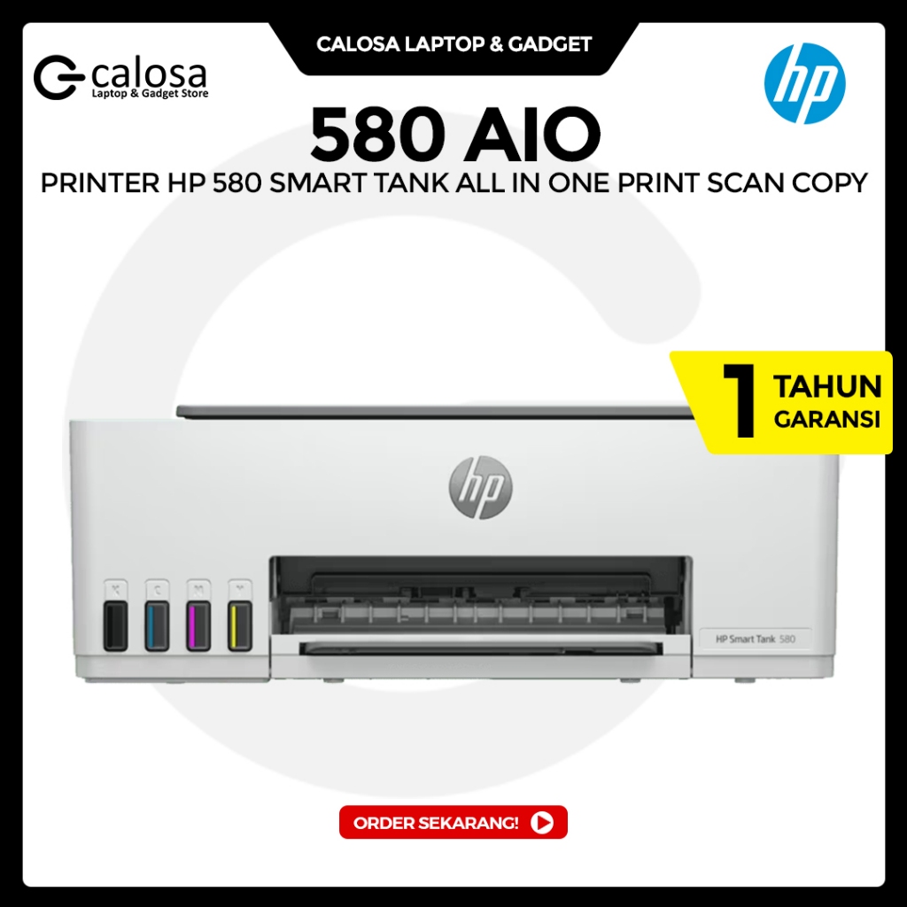 Jual PRINTER HP 580 SMART TANK ALL IN ONE PRINT SCAN COPY ORIGINAL ...