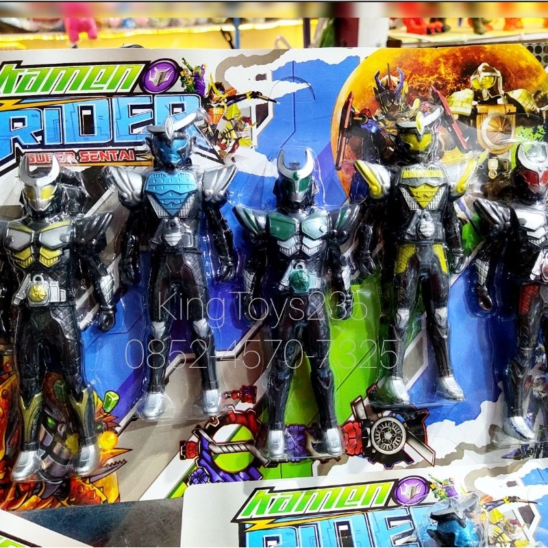 Jual Mainan Anak Robot Set Isi 5 Kamen Rider Super Hero Pahlawan Satria ...