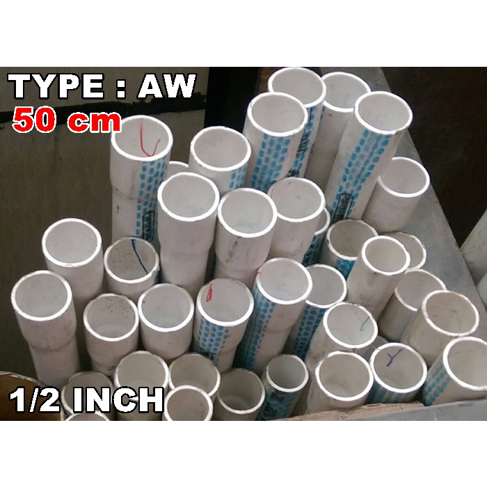 Jual PIPA PVC AW 1/2 INCH AW PANJANG 50CM | Shopee Indonesia