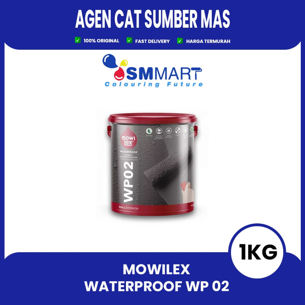 Jual CAT WATERPROOFING MOWILEX ANTI BOCOR MOWILEX WP 02 WARNA PUTIH 1 ...