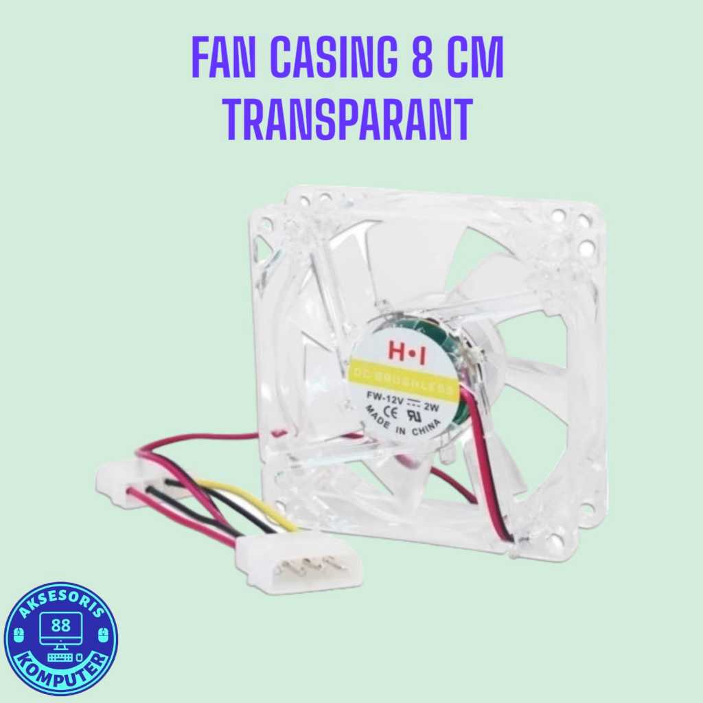 Jual FAN CASING 8 CM TRANSPARANT | FAN CASE 8 CM TRANSPARANT LED WARNA ...