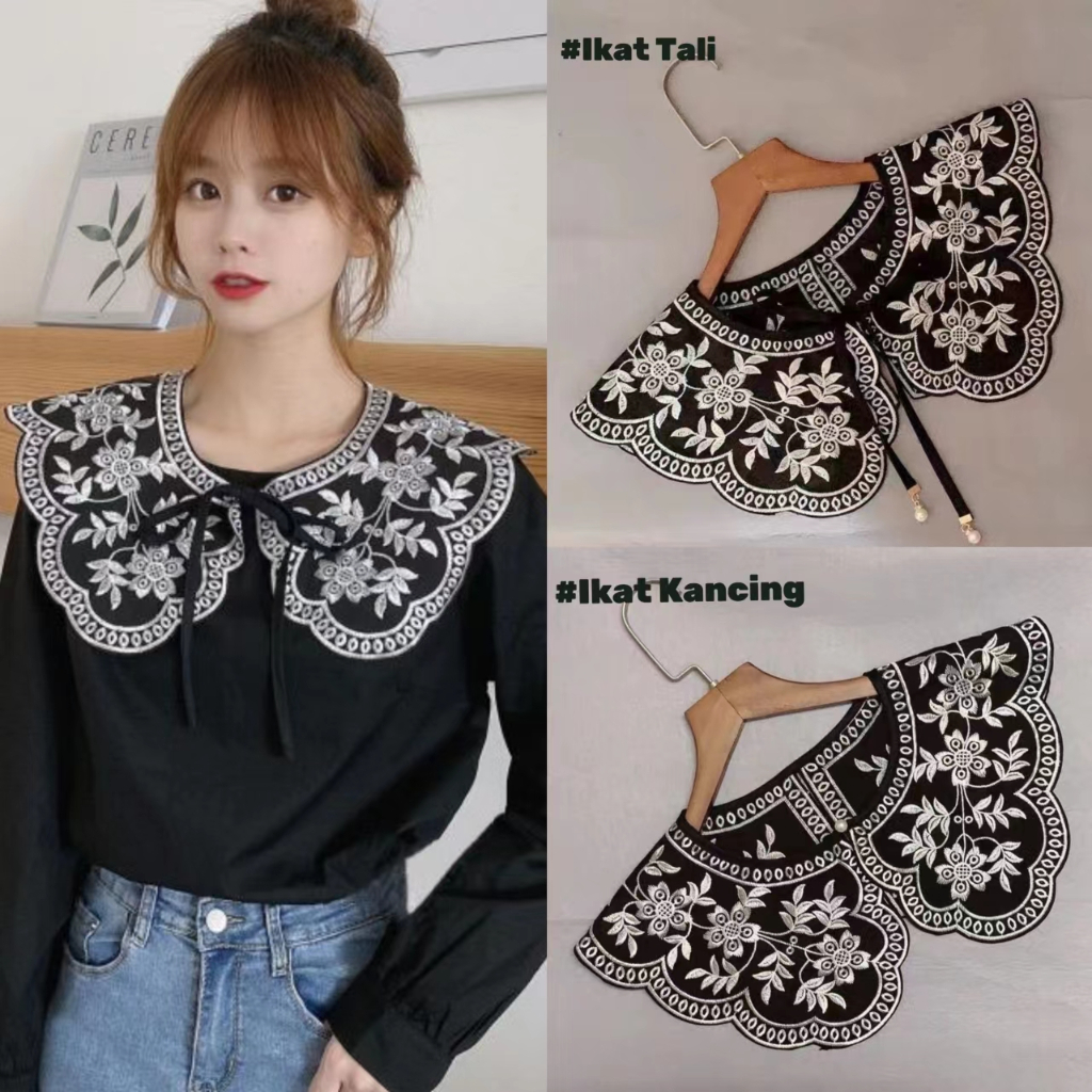Jual Kerah Instan Fake Collar Retro Premium | Shopee Indonesia