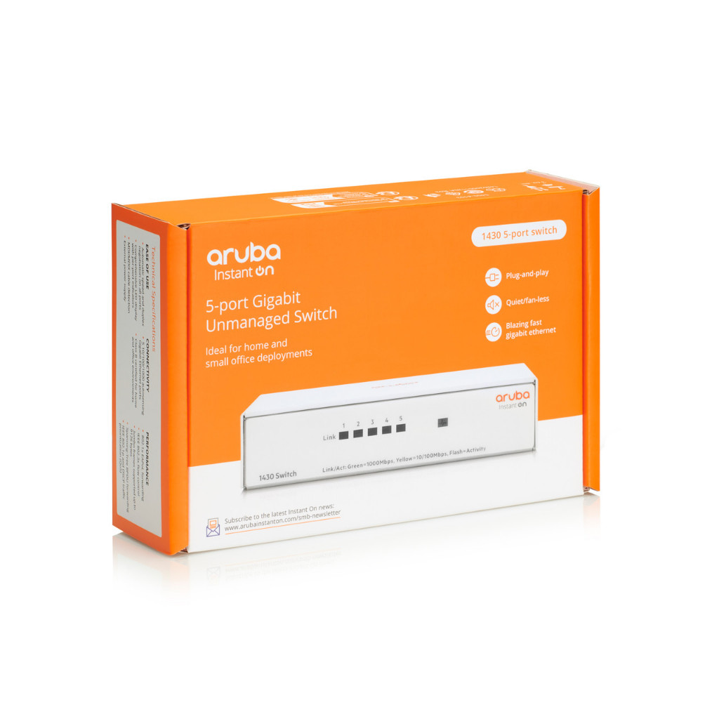 Jual Switch 5 Port HPE R8R44A Aruba Instant On 1430 5G Switch | Shopee ...