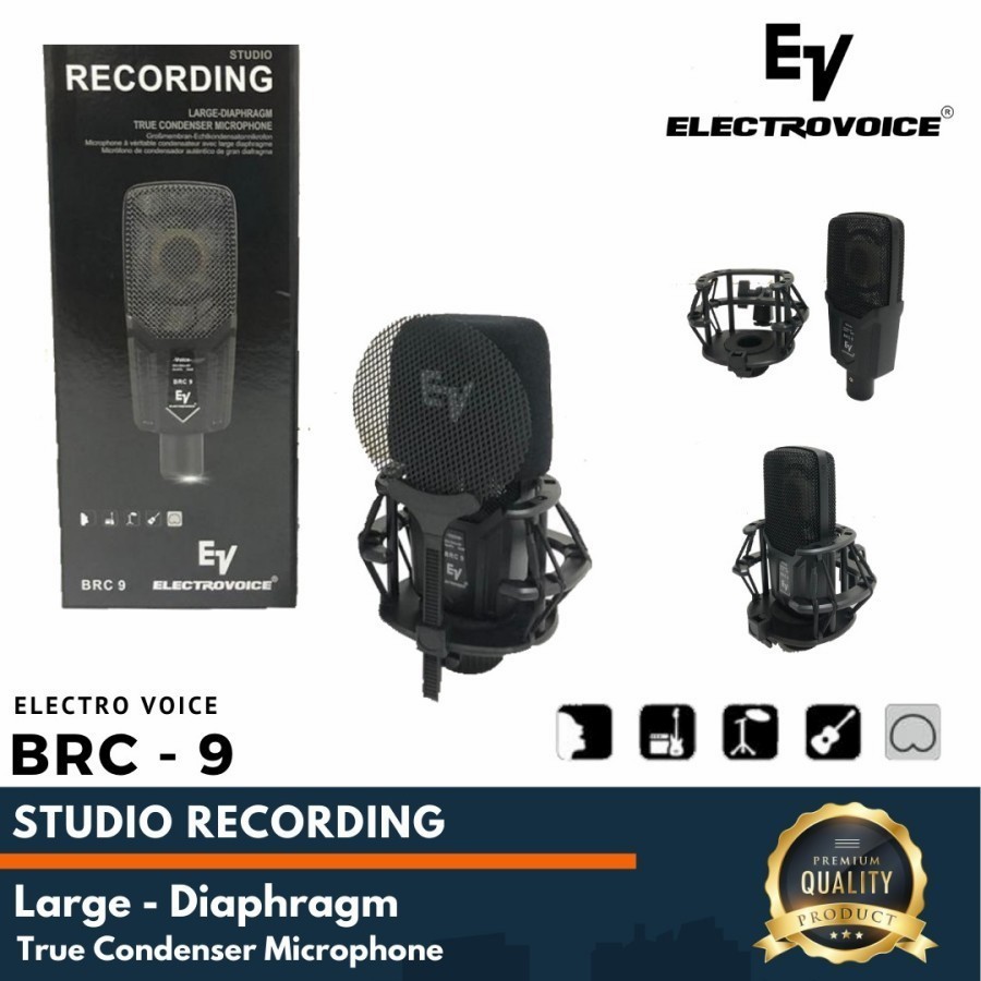 Jual Mic Studio Recording ELECTROVOICE EV BRC-9 Original | Shopee Indonesia