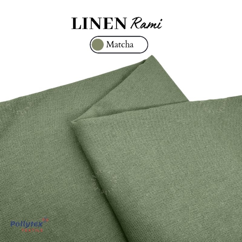 Jual Bahan Kain Katun Linen Rami Kahatex Premium eceran meteran per 0.5 ...