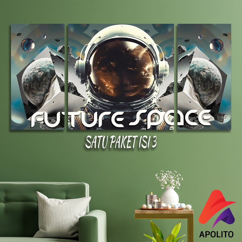 Jual HIASAN DINDING SPACE ASTRONAUT (FULL SET ISI 3) WALL DECOR ...
