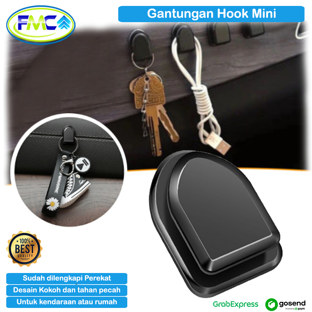 Jual Gantungan Hook Mini Hook Hanger Tempel Dinding Interior Mobil ...