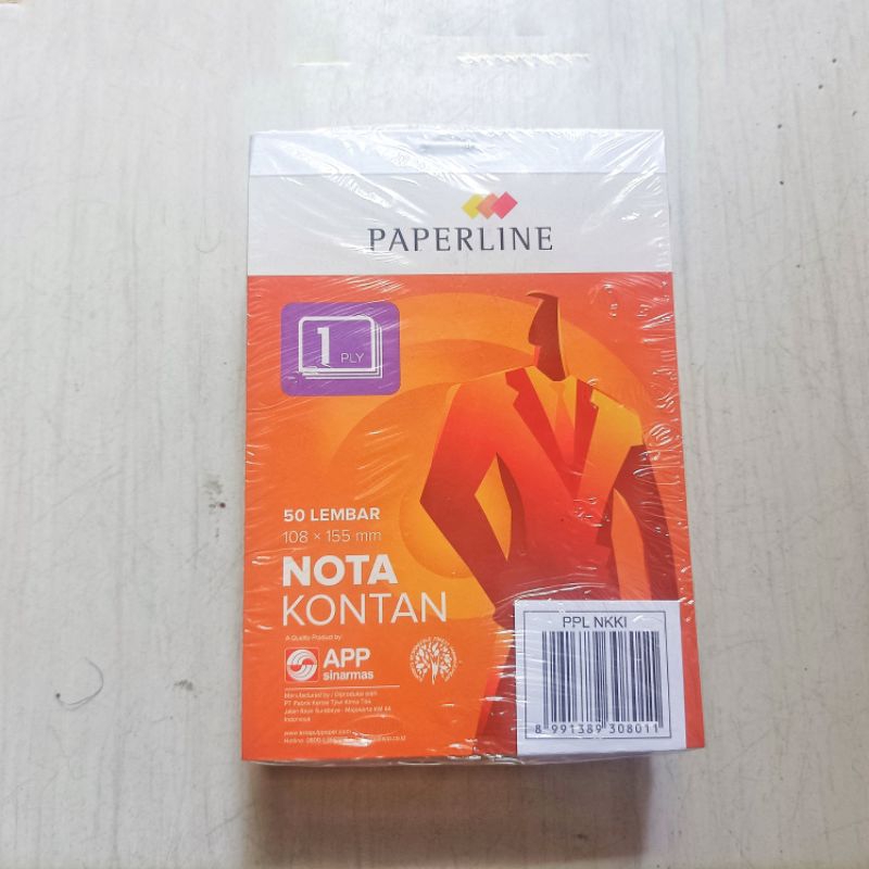 Jual BUKU NOTA KONTAN PAPERLINE 1ply/1ply Kecil Nota PaperLine | Shopee ...