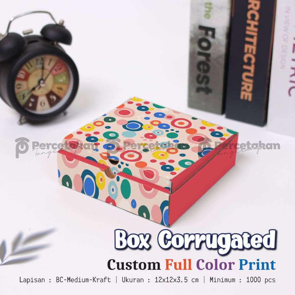 Jual Cetak Dus Corrugated 12x12x3.5 cm FULL COLOR Free Custom Desain ...