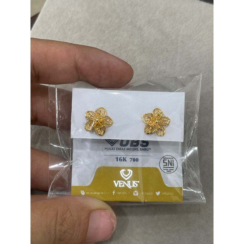 Jual giwang emas asli kendari bunga indonesia heritage anting etnik ...
