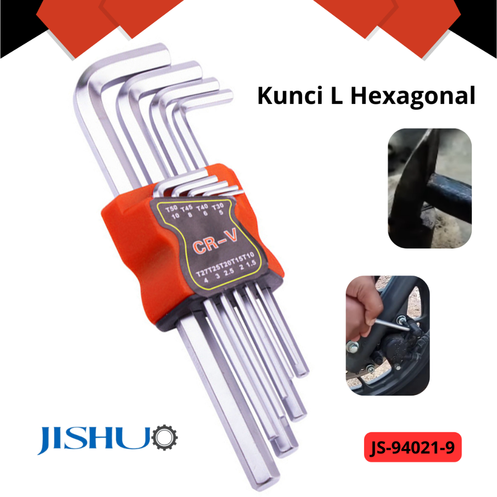 Jual JISHUO KUNCI L ISI 9PCS LONG HEXAGON WRENCH & 9PCS SHORT FLOWER ...
