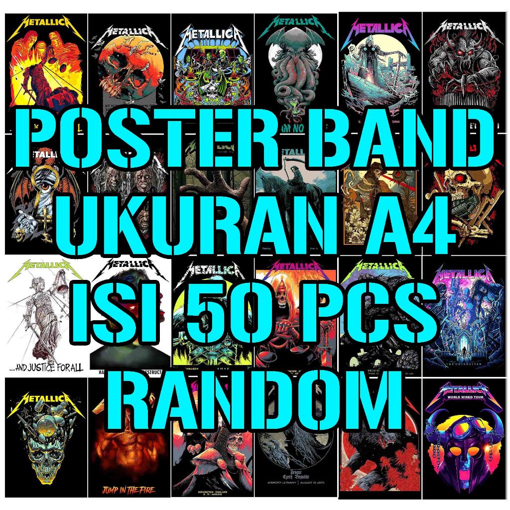 Jual Poster band ukuran A4 isi 50 lembar | Shopee Indonesia