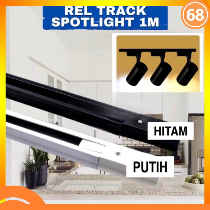 Jual [COD] Rell Track 1M Lampu Sorot Spot Rell Tracklight 1M Kap 1 m ...