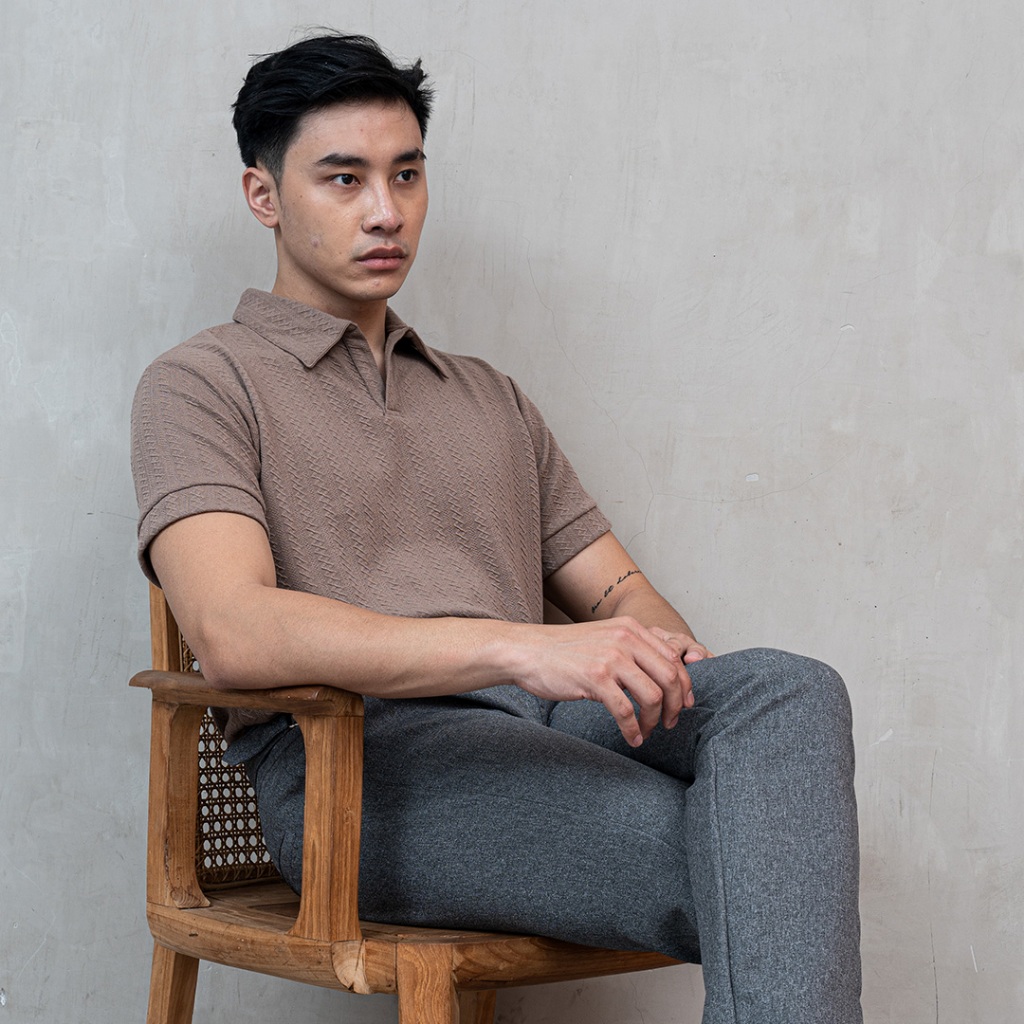 Jual Houseofcuff Polo Shirt Rajut Stretch Lengan Pendek Pria | Shopee ...