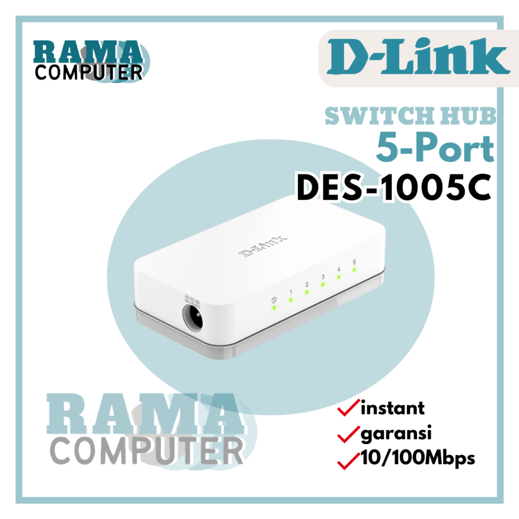Jual Switch HUB DLink 5 Port DES 1005c | Shopee Indonesia