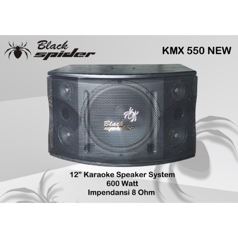 Jual Blackspider Speaker Pasif Karaoke Black Spider KMX550 Blackspider ...