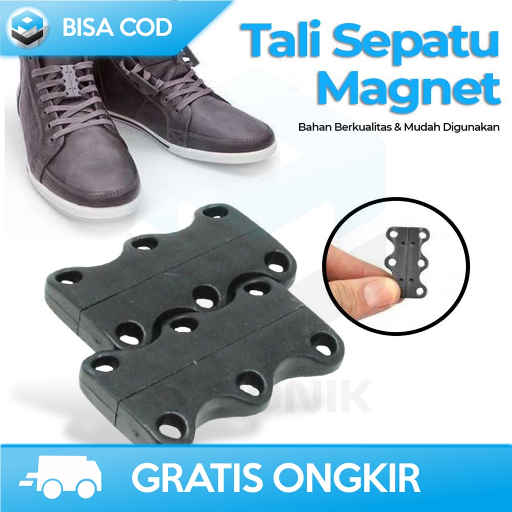 Jual TALI SEPATU MAGNET TANPA IKAT PENGAIT SEPATU SIMPLE MINI LACE LOCK ...
