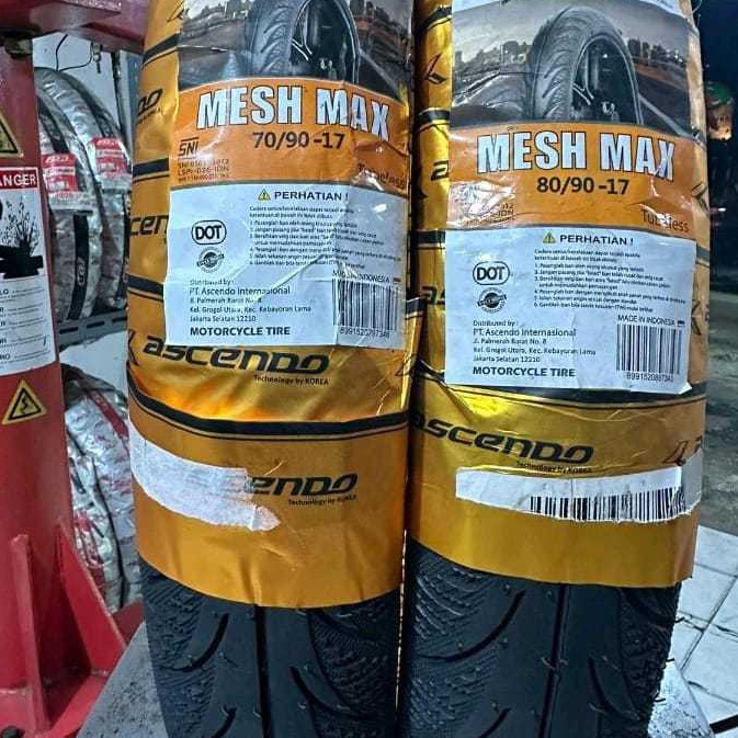 Jual Ban 1 Set Ascendo type mesh max ukuran 70/90-17 dan 80/90-17 ...