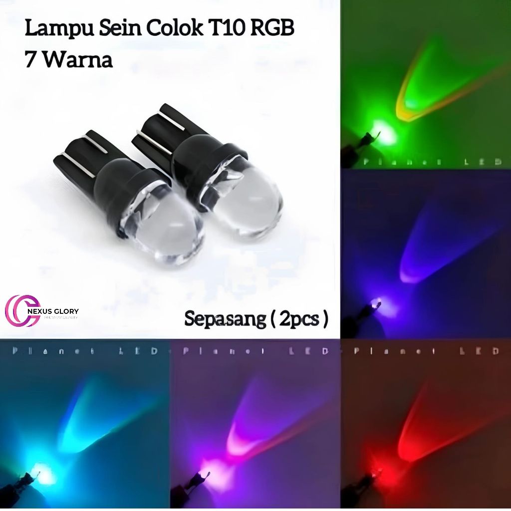 Jual LAMPU SEIN SENJA MOTOR KEDIP SEPASANG LED SEN SENJA RGB 7 WARNA ...