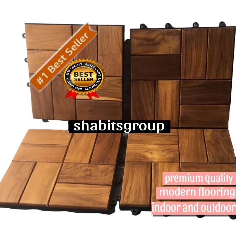 Jual BISA COD DECKING KAYU MOZAIK CAT 30X30 lantai kayu cat dan furnish ...
