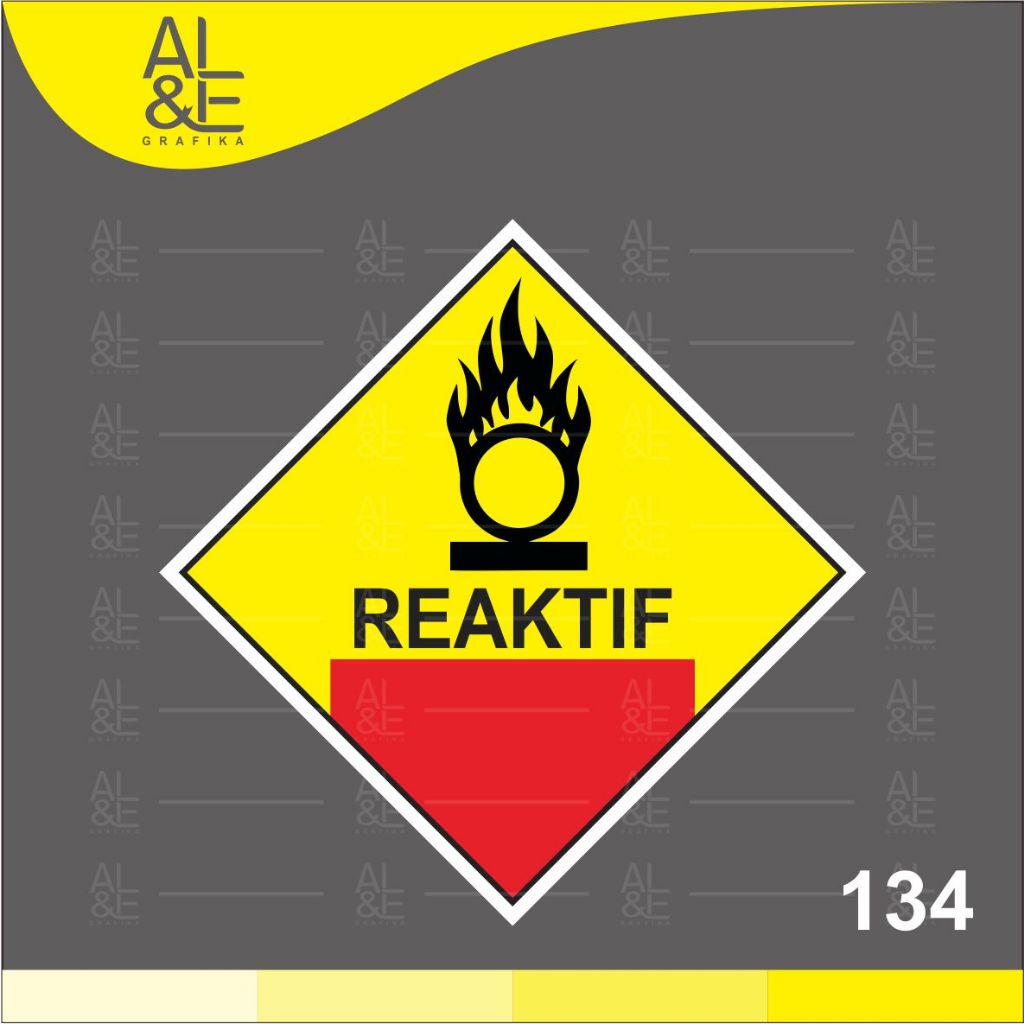 Jual 134 - STIKER REAKTIF - SIMBOL LIMBAH B3 - VINYL STIKER RITRAMA INDOOR | Shopee Indonesia