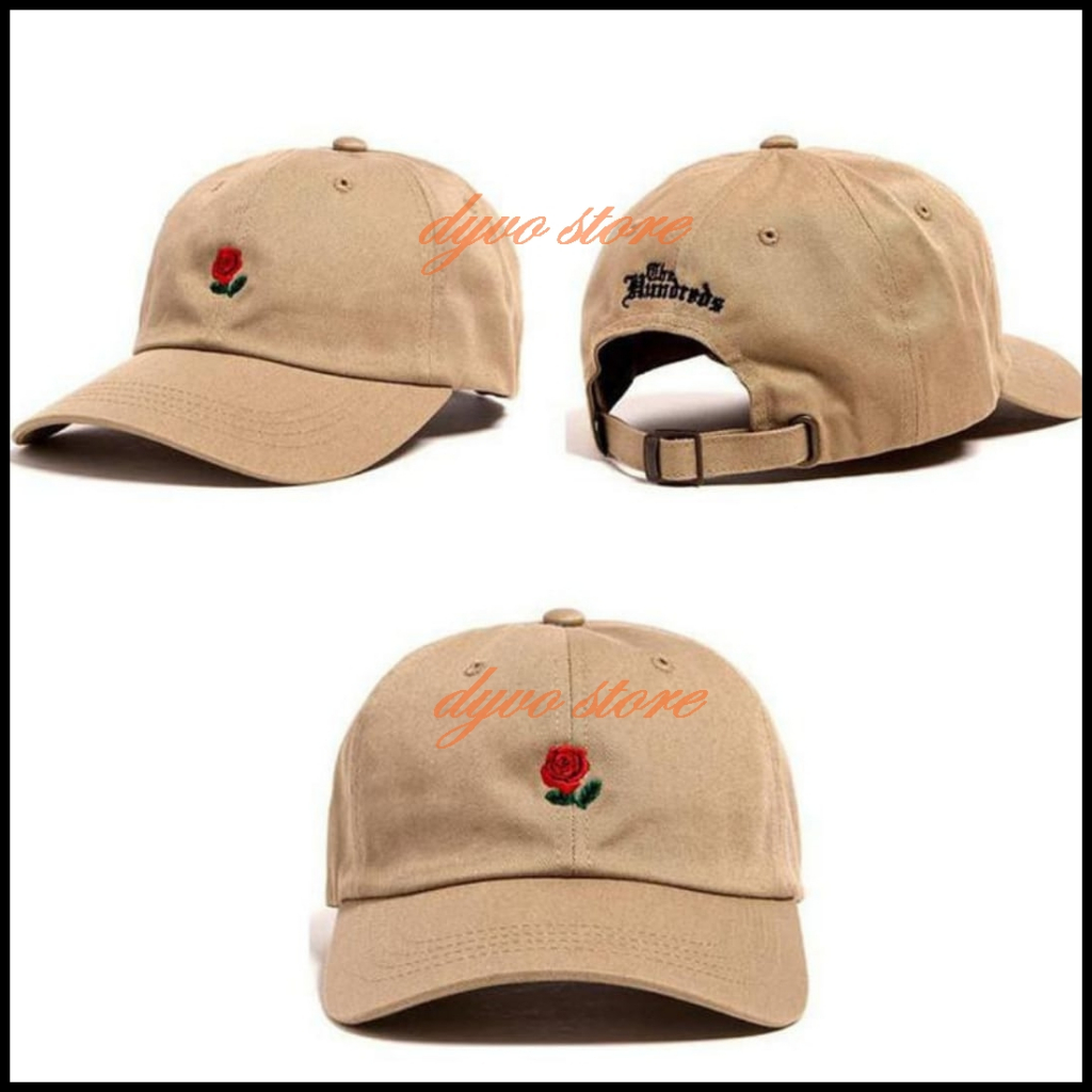 Jual topi bunga mawar merah distro bordir bahan tebal cakop besi ...