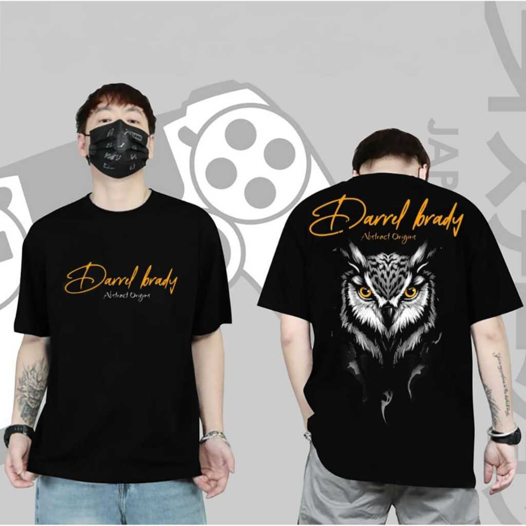 Jual KAOS T-SHIRT KAOS DISTRO MOTIF BERGAMBAR BURUNG HANTU OWL / KAOS ...