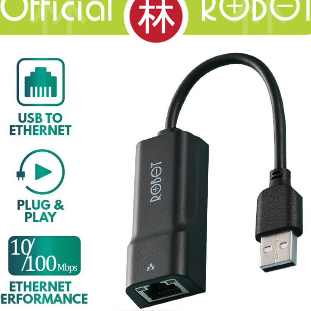 Jual Terkini Robot EA10 USB Ethernet Adapter USB 2.0 To RJ45 LAN ...