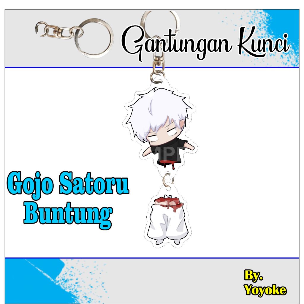 Jual Gantungan Kunci / Keychain Akrilik Jujutsu Kaisen GOJO SATORU GETO ...