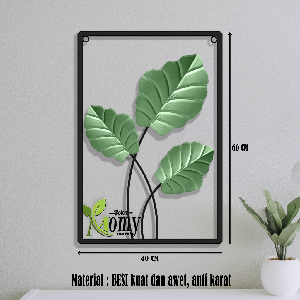 Jual Wall Decor Hiasan Dinding Ruang Tamu Frame Metal Black Anti karat ...