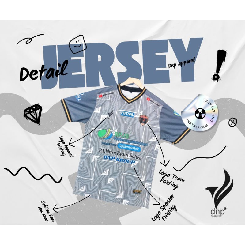 Jual Jersey Custom Full Printing DS 01/2023 /dnp apparel/Distro No ...