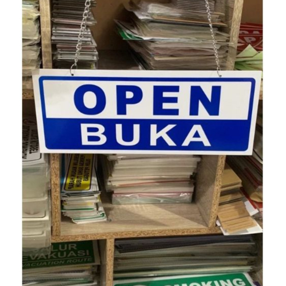 Jual Sign Akrilik Open (Buka) dan Close (Tutup) SUDAH BOLAK BALIK ...