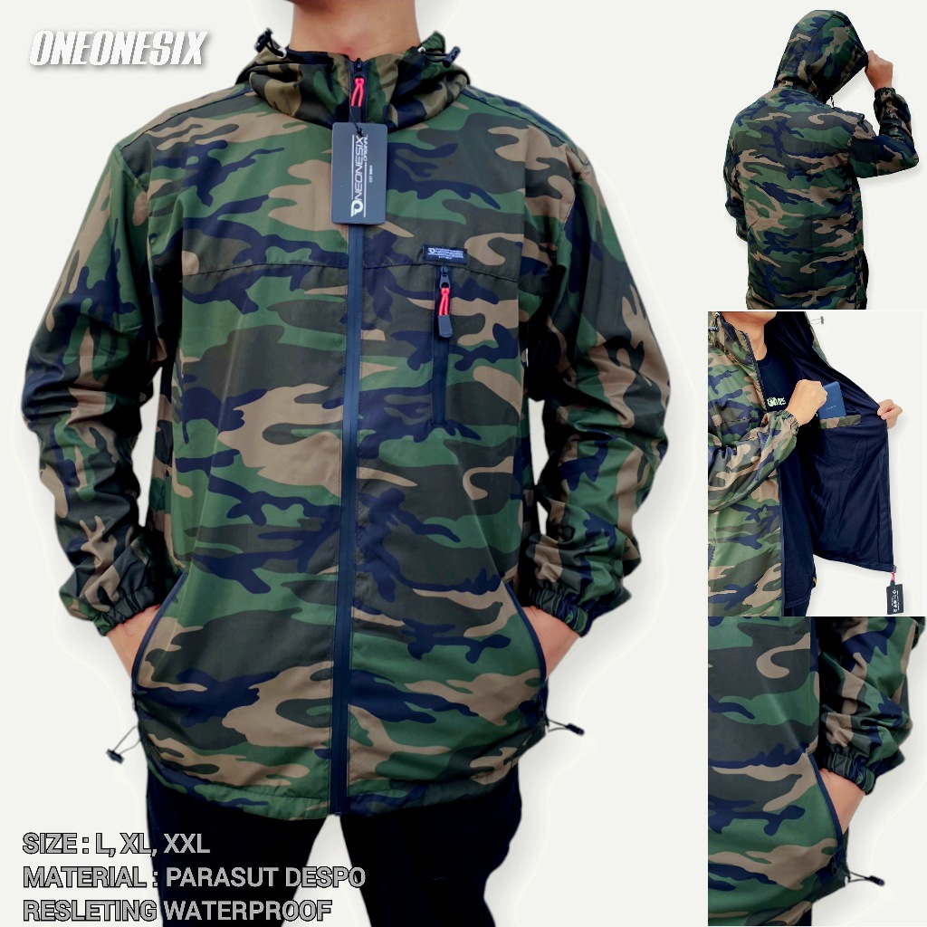 Jual JAKET PARASIT PARASUT OUTDOOR WATERPROOF PRIA TASLAN JN PREMIUM ...