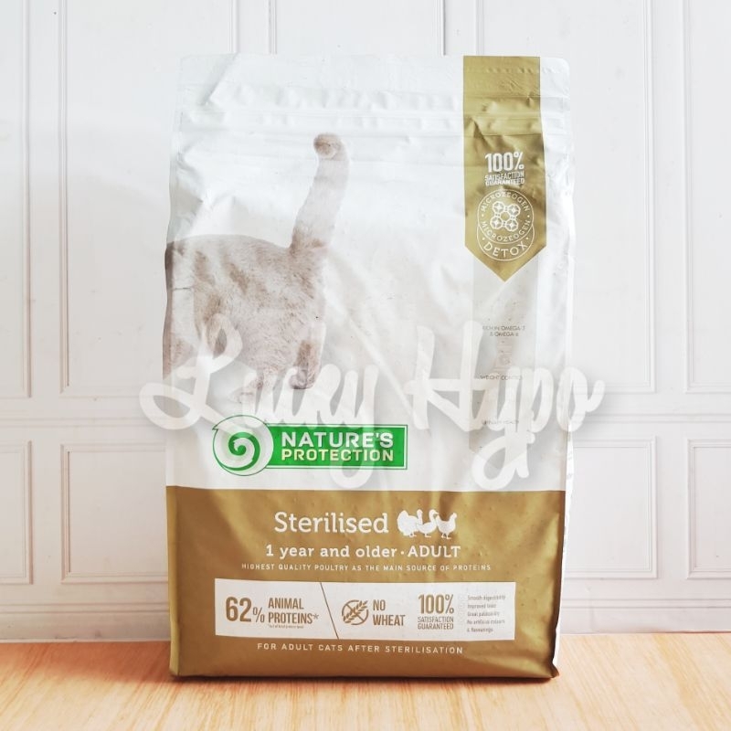 Jual Natures Protection Sterilised Cat Food 7kg Makanan Kucing Weight ...