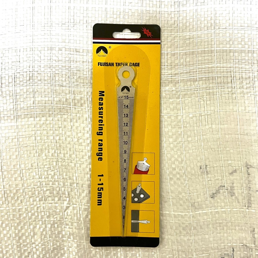 Jual Taper Gauge stainless steel Fujisan 1-15mm | Shopee Indonesia