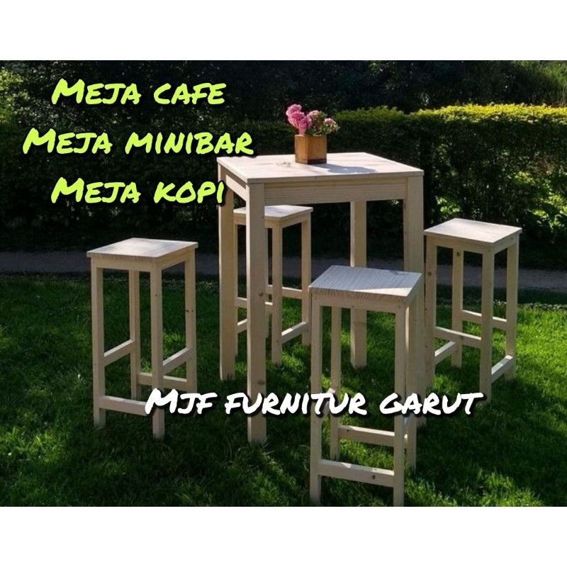 Jual Meja makan 4 kursi/meja cafe 4 kursi/meja mini bar/meja copi/meja ...