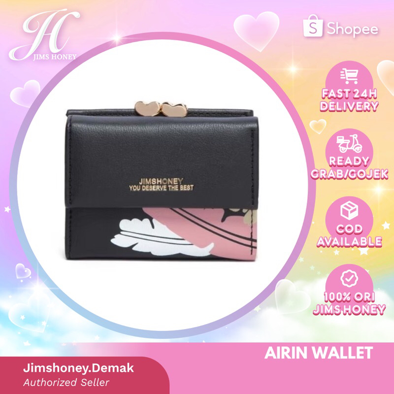 Jual JIMS HONEY AIRIN WALLET DOMPET LIPAT WANITA KECIL KOIN MURAH KEKINIAN IMPORT | Shopee Indonesia