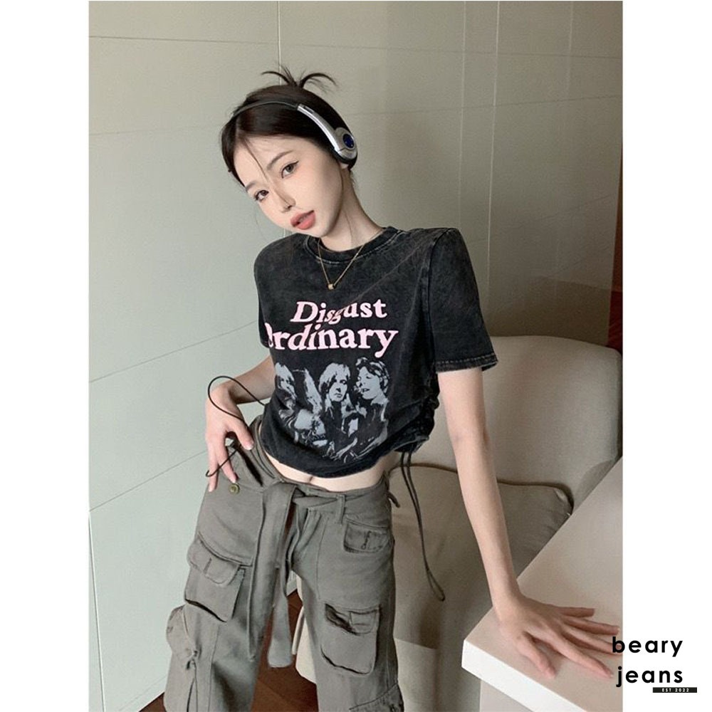 Jual BEARY JEANS BJ143 | T-shirt Summer American Nostalgic Character ...