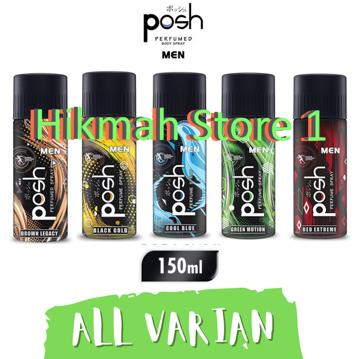 Jual Posh Men Body Spray Parfum Posh 150ml | Shopee Indonesia