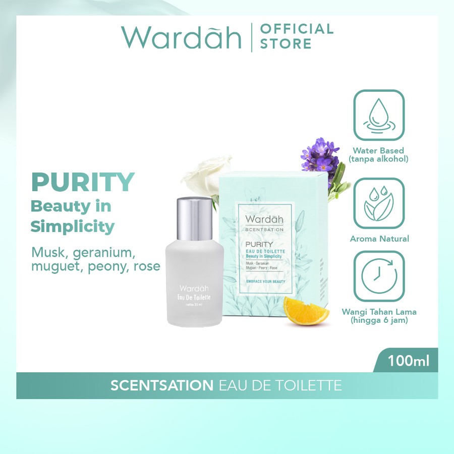 Jual Wardah Scentsation Eau De Toilette 35 ml - Parfum Wanita - Purity ...