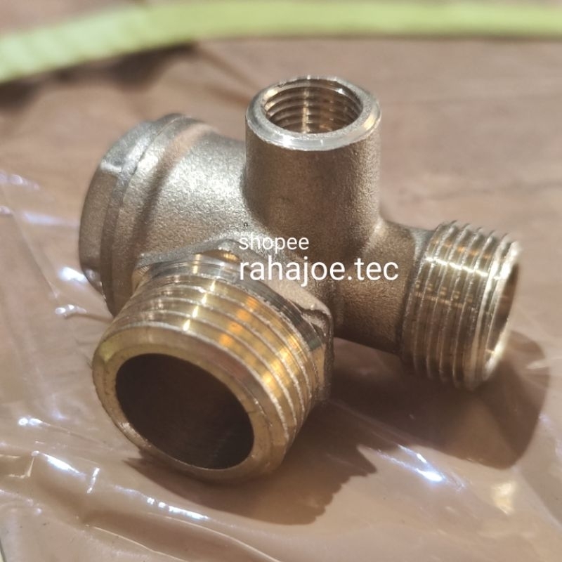 Jual Check Valve Valep Female Drat Dalam Kuningan Mesin Kompresor ...