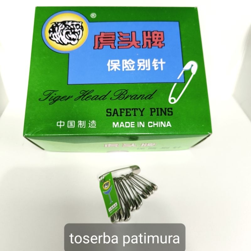 Jual [per 1 box] Peniti set Tiger / Safety Pins Import Qualitas Super ...