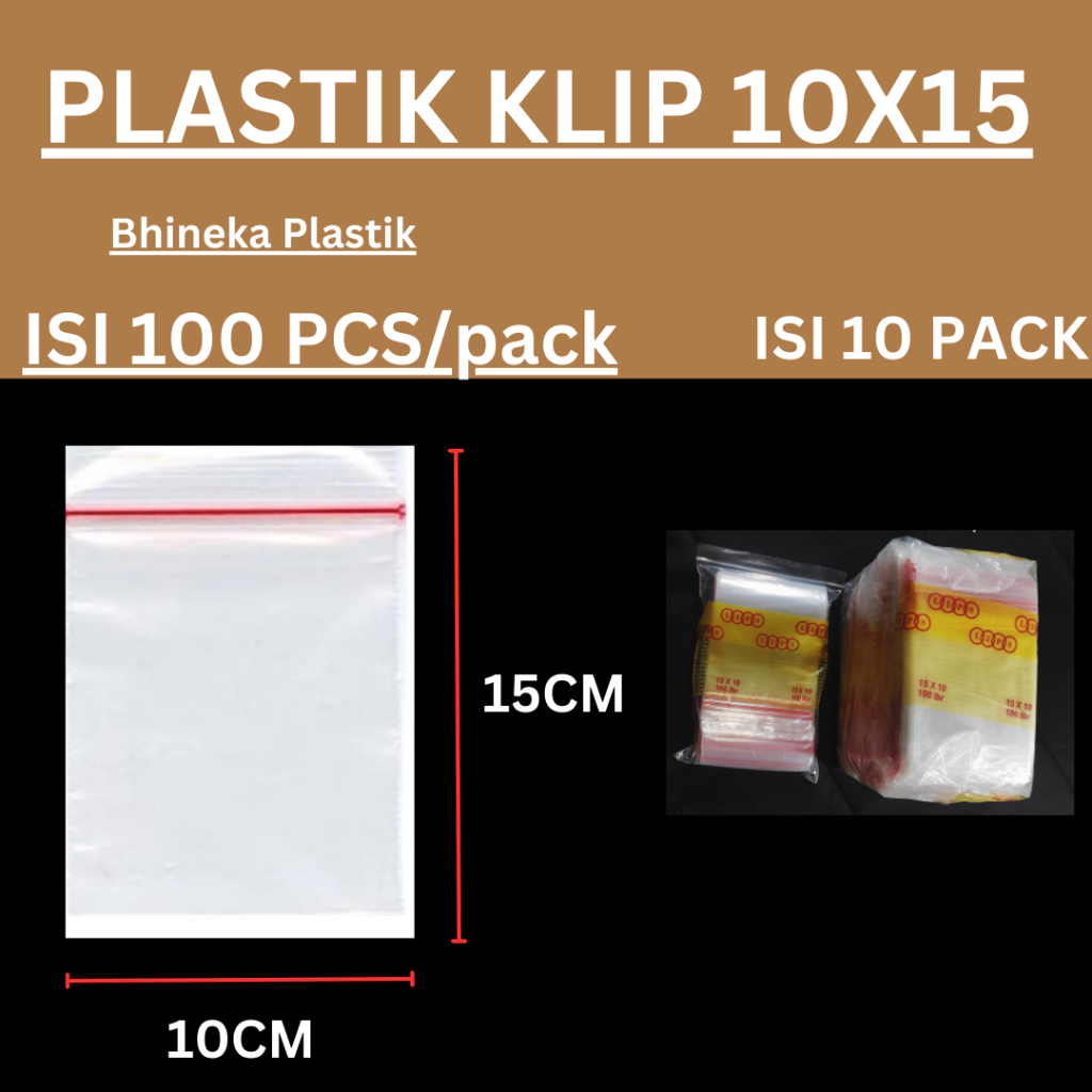 Jual Plastik Klip uk 10x15 (isi 1000 lbr), plastik obat, plastik Zipper ...