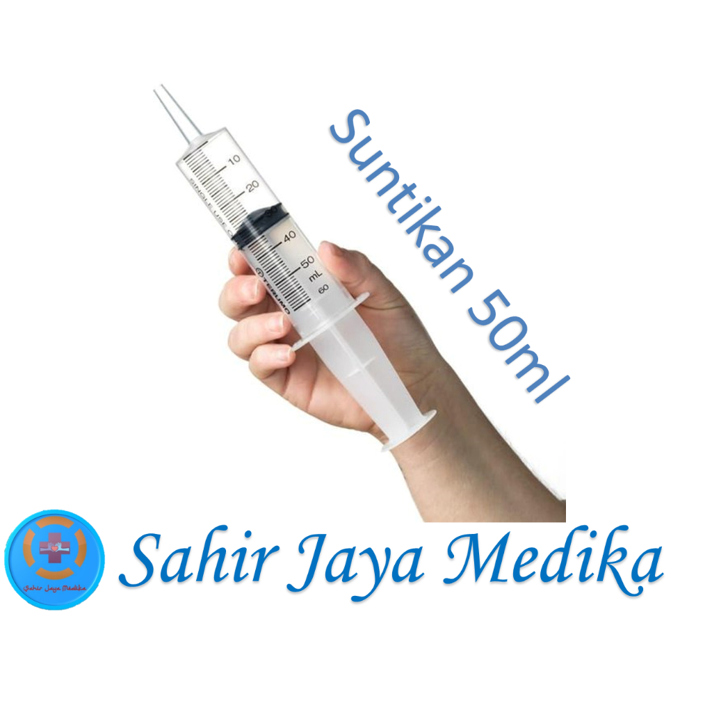 Jual Spuit 50ml Spuit 50cc Syringe 50cc Syringe 50ml Lubang tengah ...