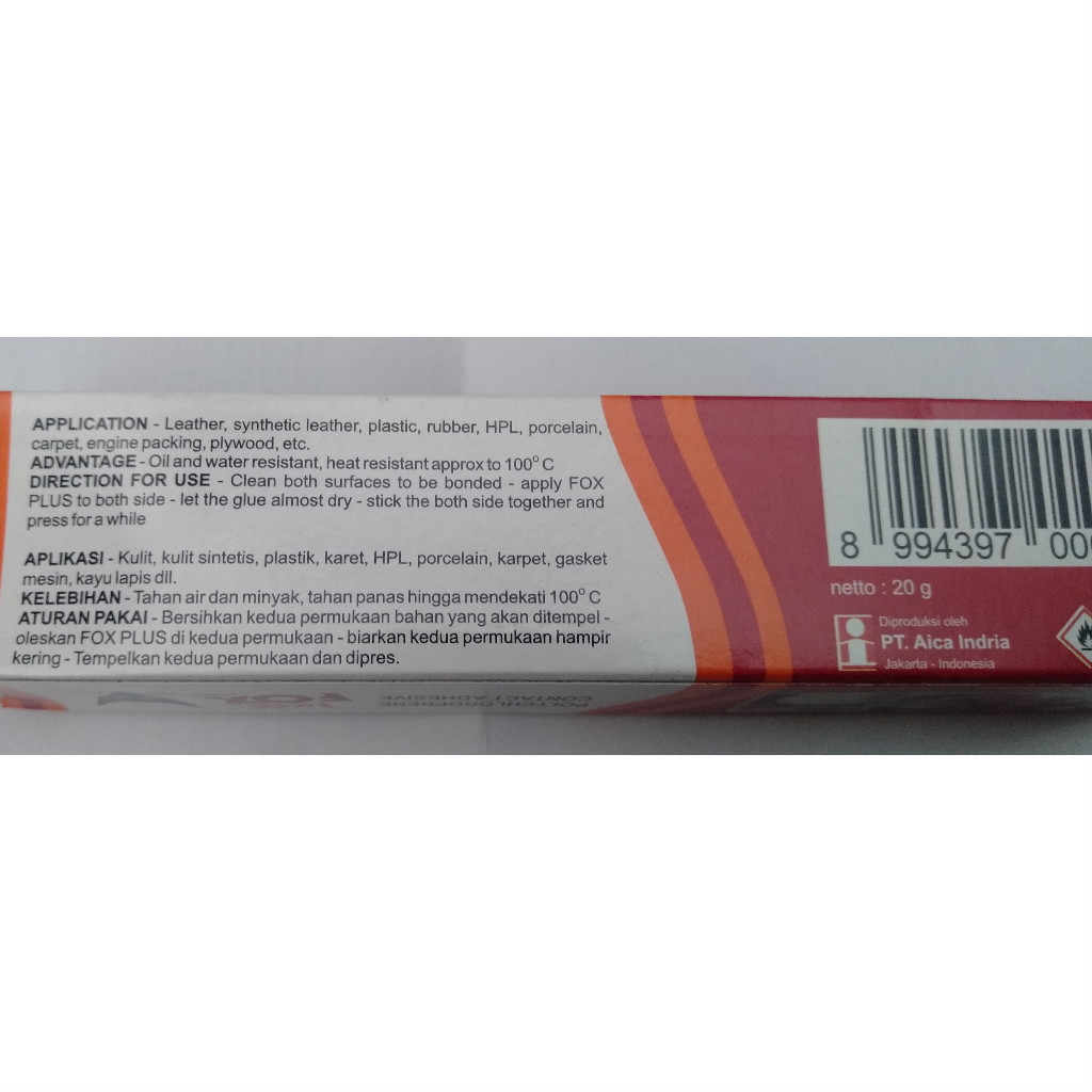 Jual Lem fox Plus Tube 20 g | Shopee Indonesia