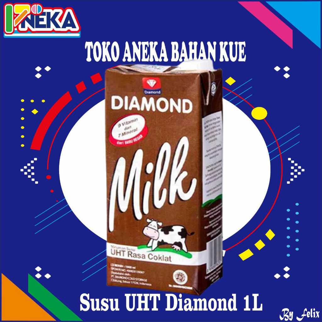 Jual Diamond Milk Susu UHT Cokelat 1ltr | Shopee Indonesia