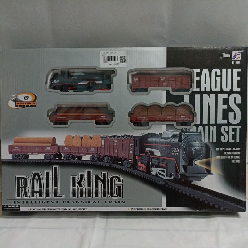 Jual Kereta RAIL KING Intelligent Classical Train set Mainan Anak 19033 ...