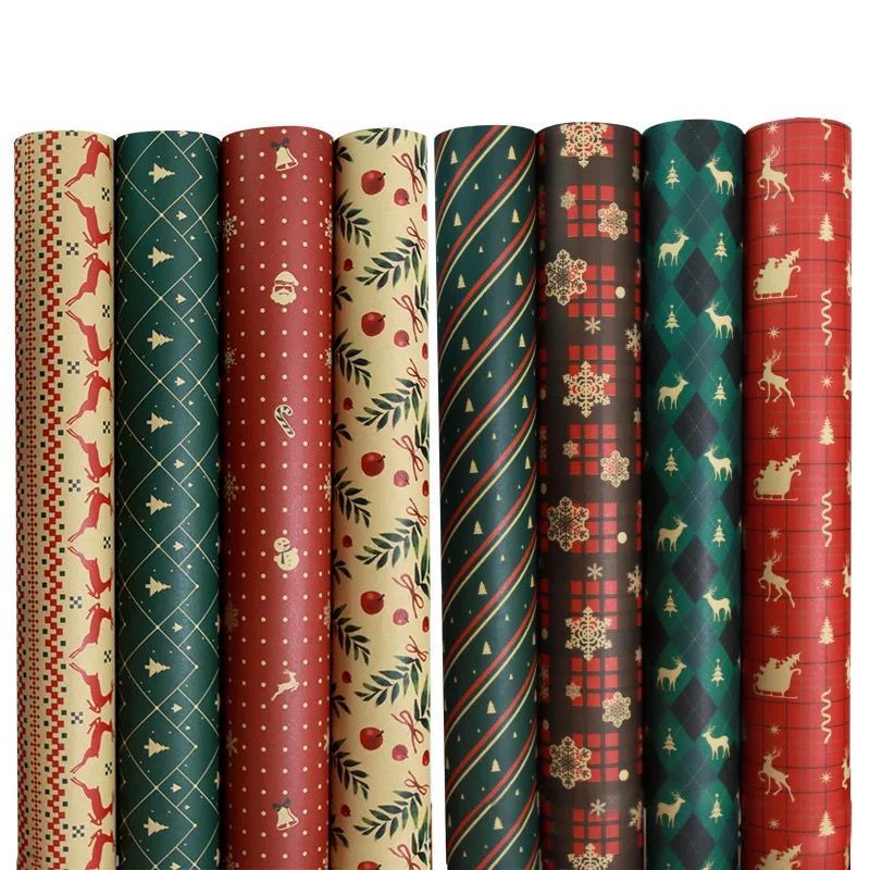 Jual CHRISTMAS CRAFT GIFT WRAPPING CRAFT NATAL WRAPPING MOTIF MERRY ...
