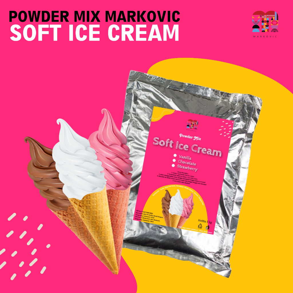Jual Powder Soft ice cream Vanilla Coklat 1 kg | Shopee Indonesia